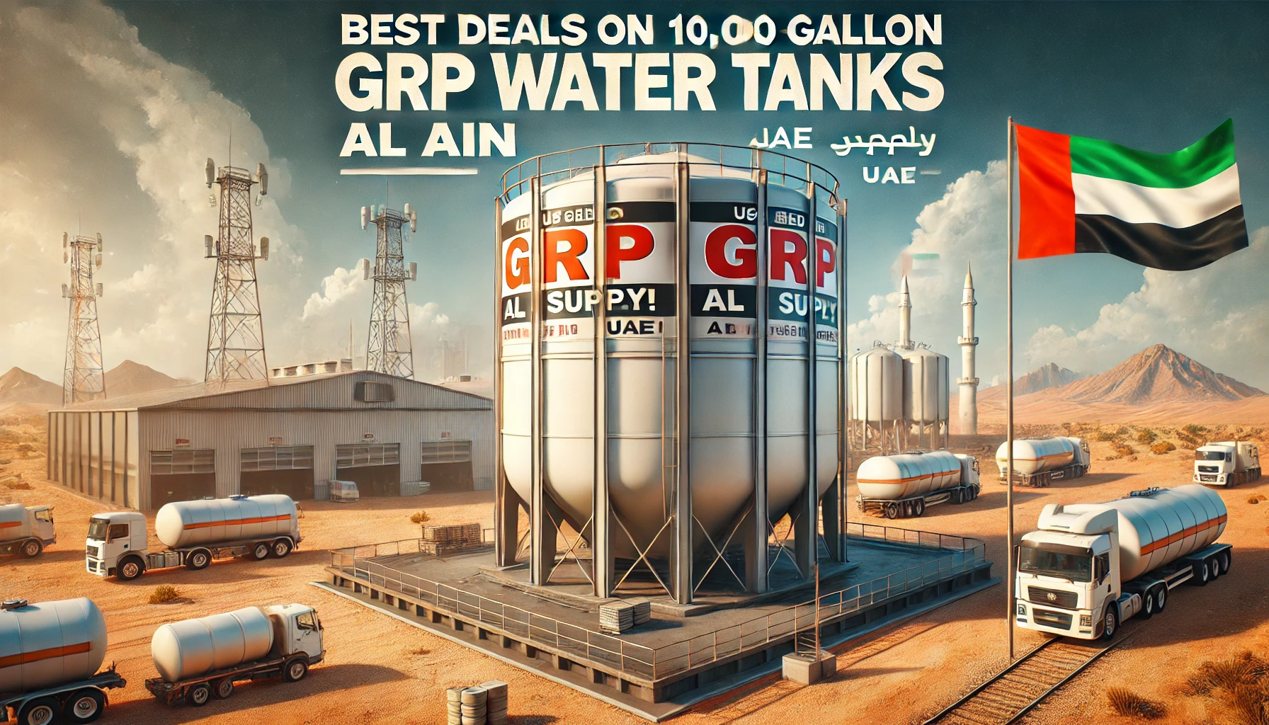 Best Used 10,000 Gallon GRP Water Tanks – Al Ain Water Tanks
